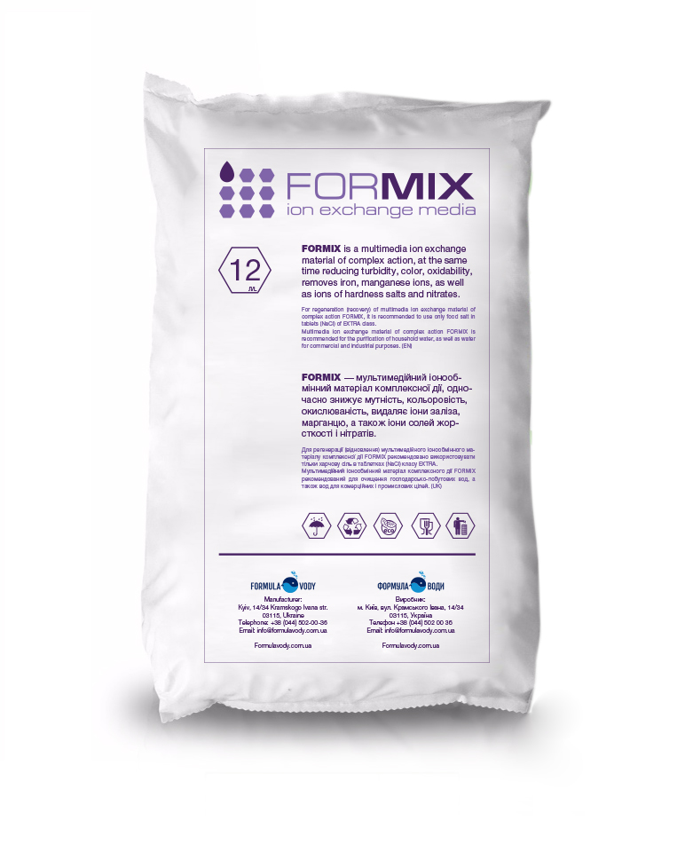 Фільтруючий матеріал Formula Vody Formix, 12 л купити в Києві, Україні ...